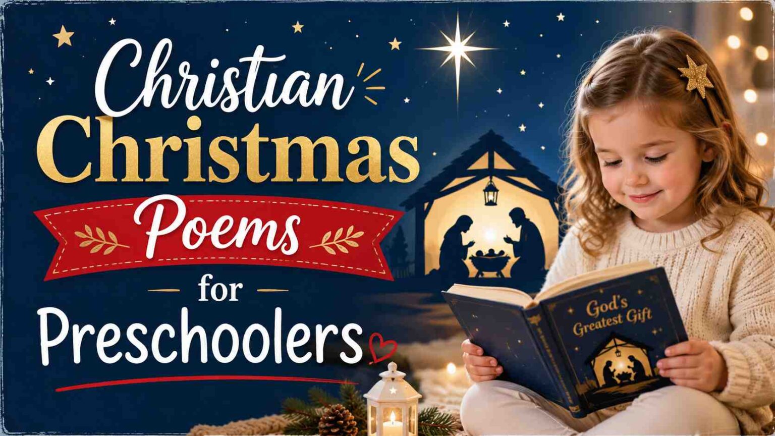 Christian Christmas Poems for Preschoolers