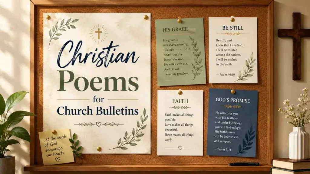 Christian Poems for Church Bulletins