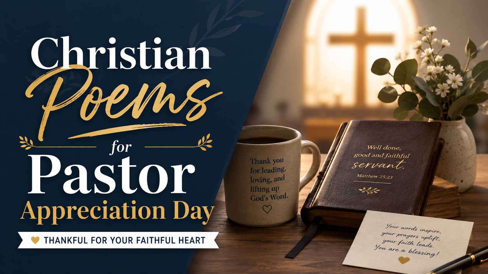 Christian Poems for Pastor Appreciation Day