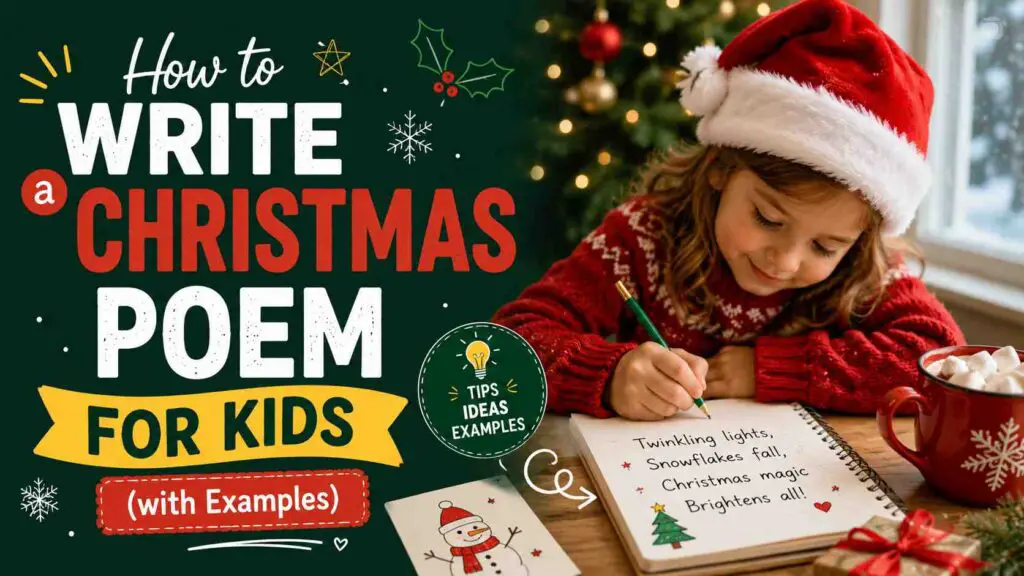 How to Write a Christmas Poem for Kids (with Examples)