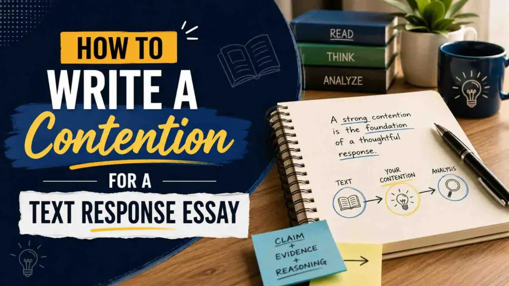 How to Write a Contention for a Text Response Essay