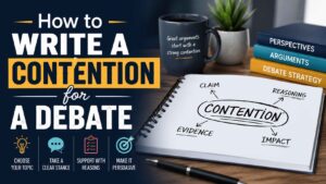 How to Write a Contention for a Persuasive Speech
