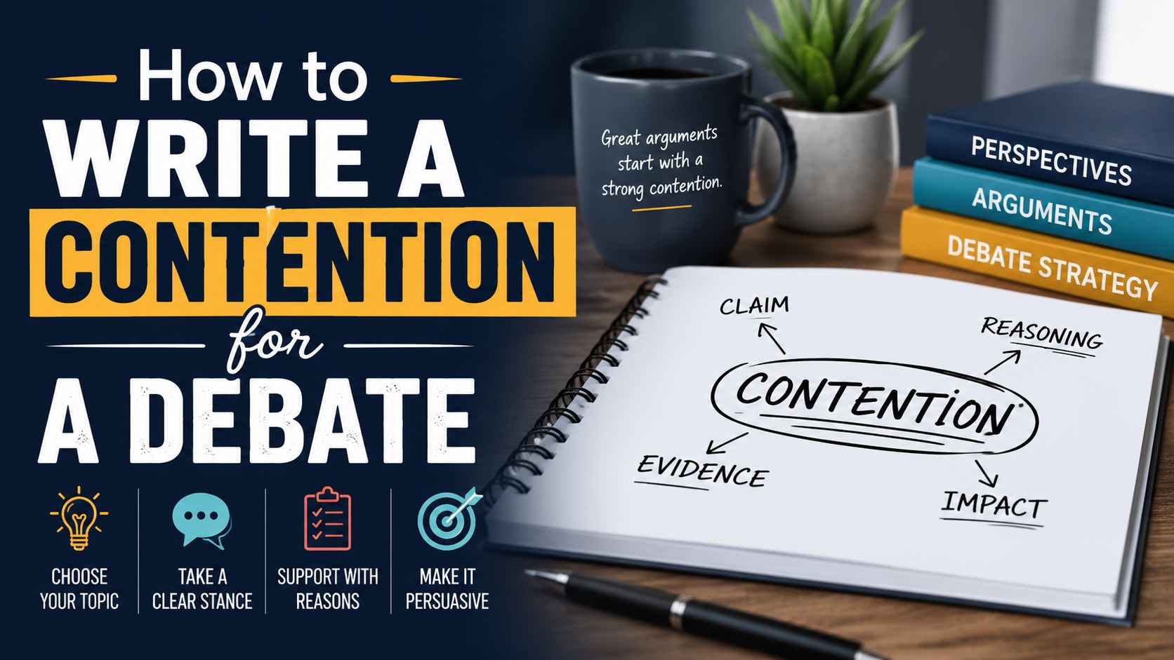 How to Write a Contention for a Persuasive Speech