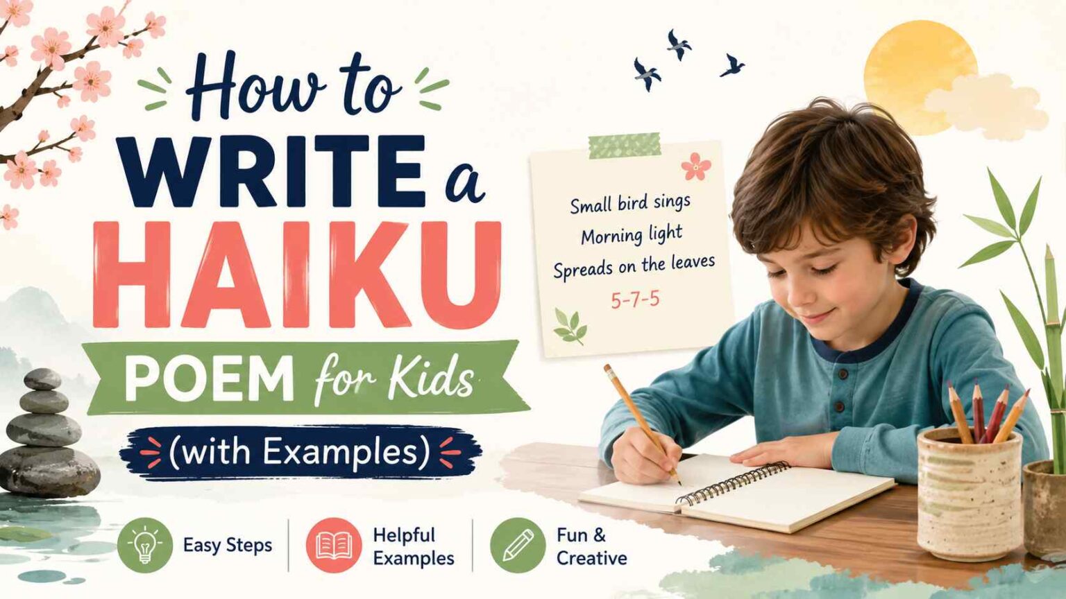 How to Write a Haiku Poem for Kids (with Examples)