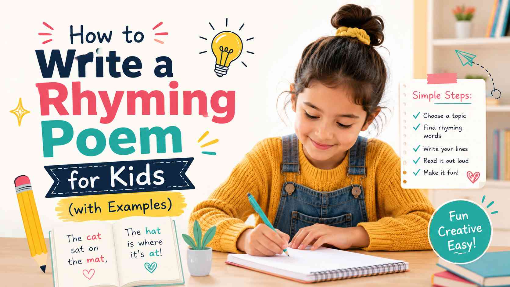 How to Write a Rhyming Poem for Kids (with Examples)