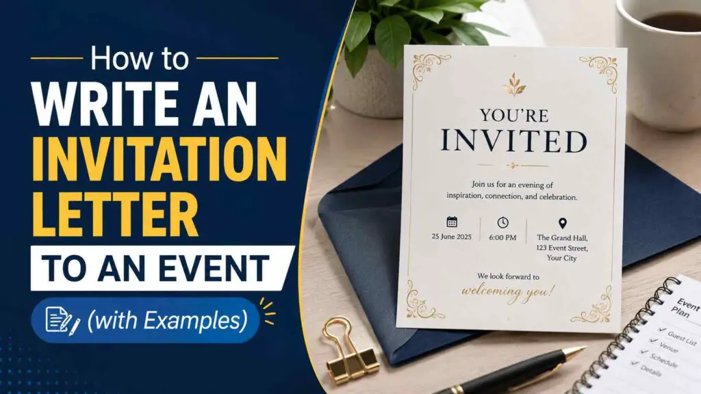 How to Write an Invitation Letter to an Event (with Examples)
