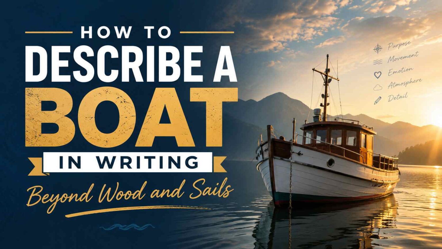 How to Describe a Boat in Writing Beyond Wood and Sails