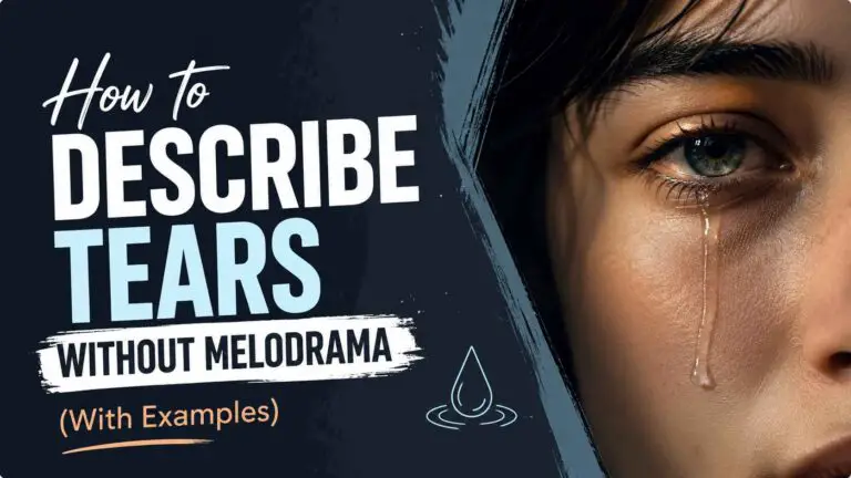 How to Describe Tears Without Melodrama (With Examples)